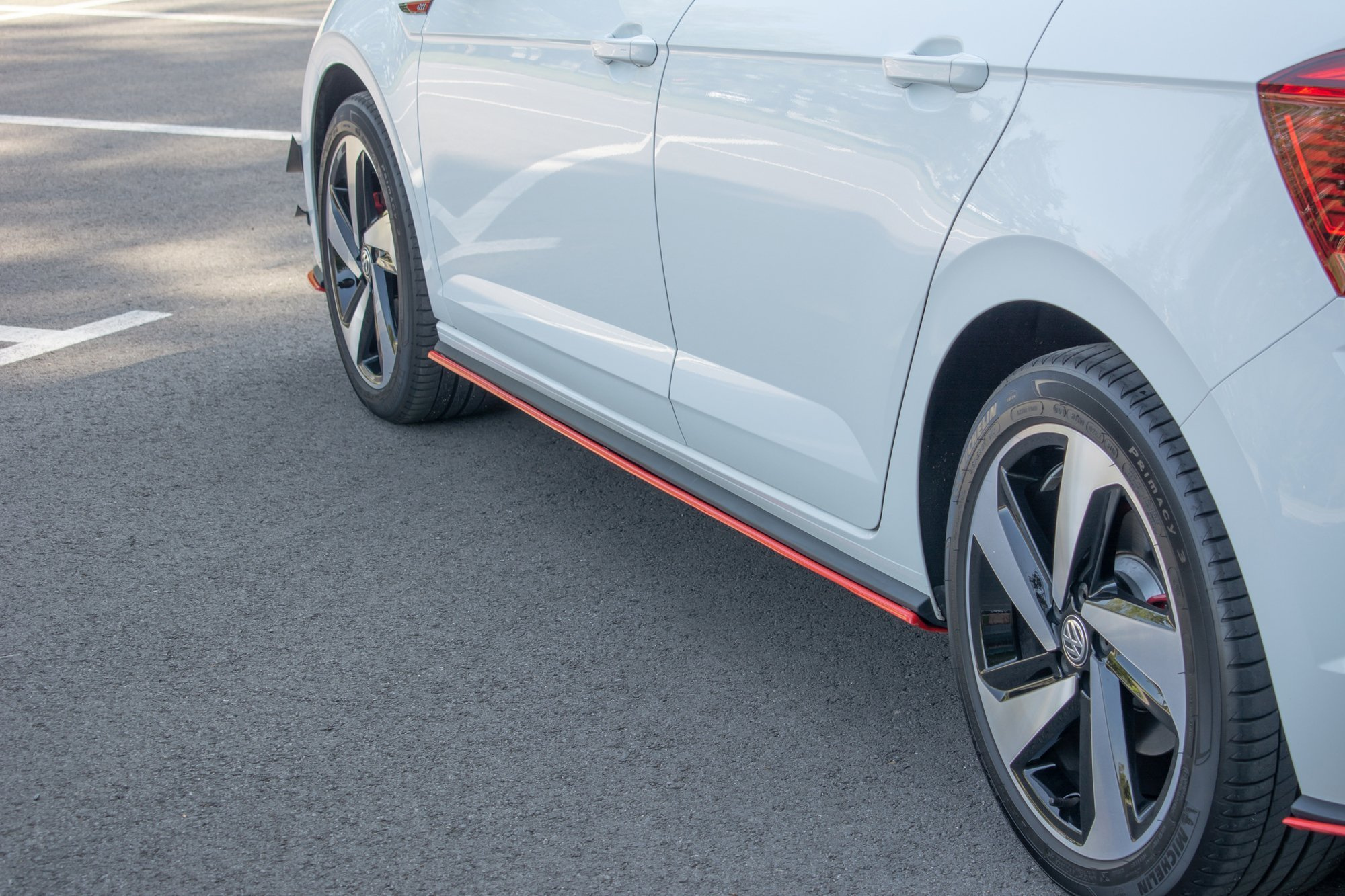 SIDE SKIRTS DIFFUSERS Volkswagen Polo GTI / R-line Mk6 Gloss Black ...